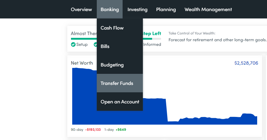Setup recurring/automatic transfers with Empower Personal Cash ...